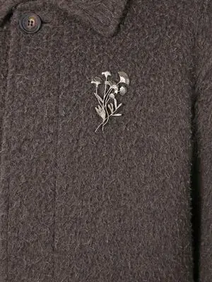 GOLDEN GOOSE Textured Button-detailed Coat - Brown