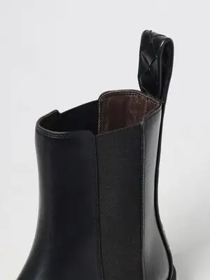 Bottega Veneta Leather Chelsea Boots - Black