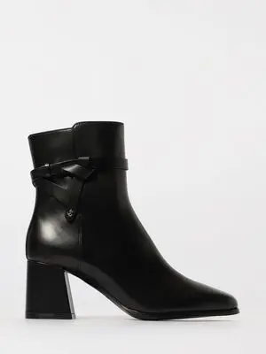 JIMMY CHOO Leather Ankle Boots With Bow Detailing - Black