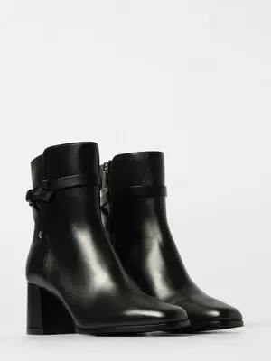 JIMMY CHOO Leather Ankle Boots With Bow Detailing