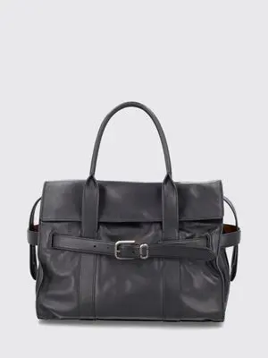 Marc Jacobs Leather Satchel With Buckle Detail - Black