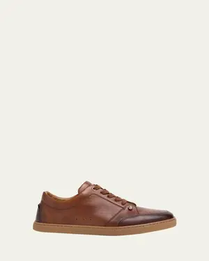 CHRISTIAN LOUBOUTIN Chambelisneak Leather Low-top Sneakers - Brown