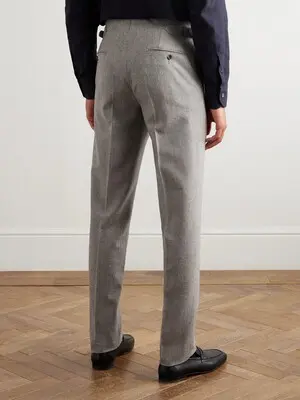 Thom Sweeney Tapered Wool Trousers