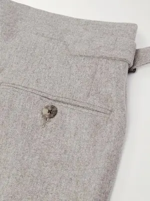 Thom Sweeney Tapered Wool Trousers