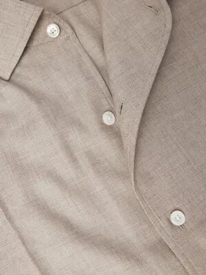 Zegna Cotton And Cashmere-blend Shirt