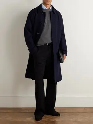Thom Sweeney Virgin Wool And Cashmere-blend Coat