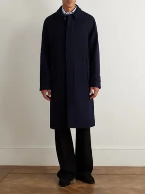 Thom Sweeney Virgin Wool And Cashmere-blend Coat