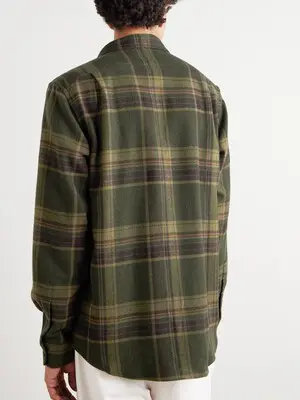 Ralph Lauren Purple Label Cooper Checked Cashmere-flannel Shirt