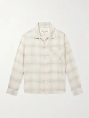 REMI RELIEF Viera Checked Wool-blend Flannel Shirt