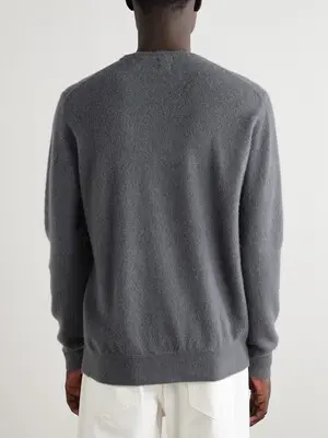 Massimo Alba Kane Brushed Cashmere Sweater - Gray