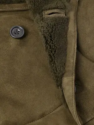 Ralph Lauren Purple Label Shearling Double-breasted Jacket