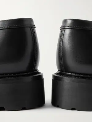 J.M. WESTON 180 Leather Penny Loafers - Black