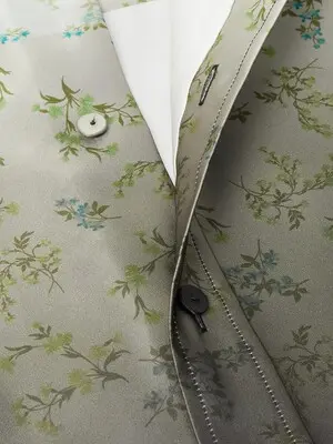 JIL SANDER Dégradé Floral-print Satin-twill Shirt