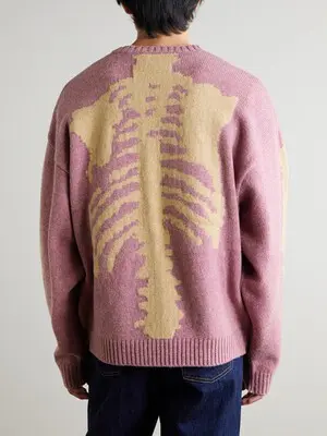Kapital Oversized Intarsia Wool Sweater