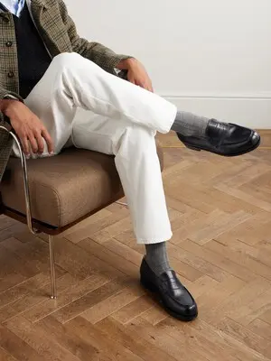 J.M. WESTON 180 Leather Penny Loafers