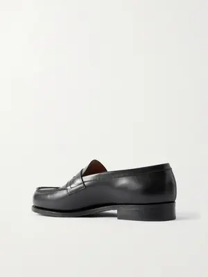 J.M. WESTON 180 Leather Penny Loafers
