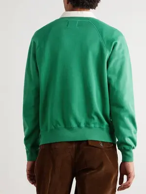 DRAKE'S Cotton And Cashmere-blend Jersey Sweatshirt