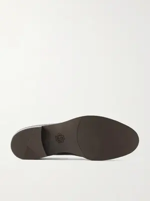 EDWARD GREEN Dover Full-grain Leather Derby Shoes - Brown