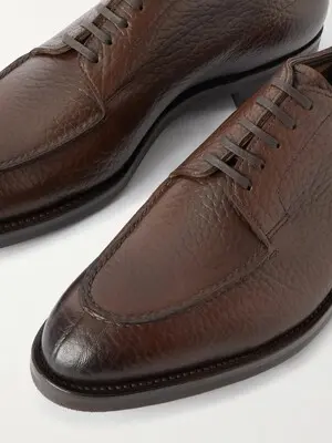 EDWARD GREEN Dover Full-grain Leather Derby Shoes - Brown