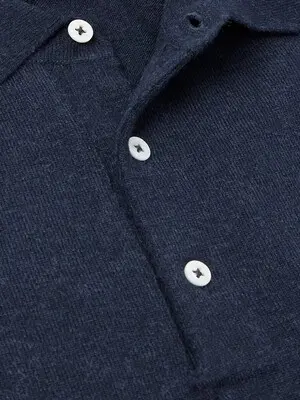 DRAKE'S Wool And Alpaca-blend Polo Shirt