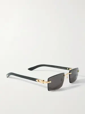 Cartier Signature Rectangular-frame Rimless Sunglasses