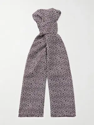 Charvet Printed Silk-voile Scarf - Red