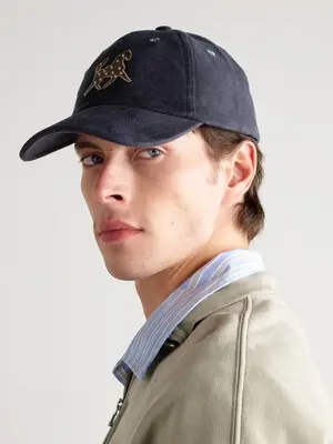 DRAKE'S Cotton-moleskin Baseball Cap