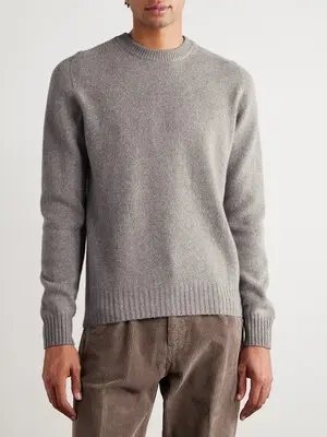 Altea Wool And Cashmere-blend Sweater - Gray