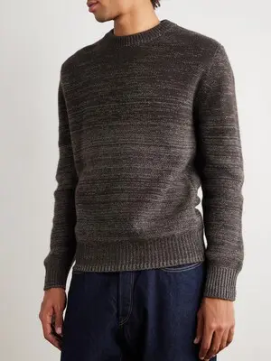 Altea Yak, Wool, And Cashmere-blend Sweater - Brown