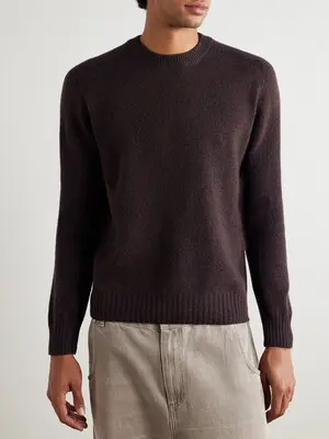 Altea Wool And Cashmere-blend Sweater - Brown