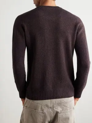 Altea Wool And Cashmere-blend Sweater - Brown