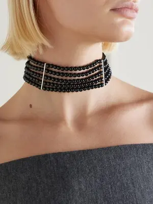 SOPHIE BUHAI Lillian Onyx Choker