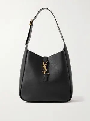 Saint Laurent Le 5 À 7 Leather Shoulder Bag - Black