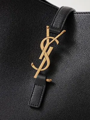 Saint Laurent Le 5 À 7 Leather Shoulder Bag - Black