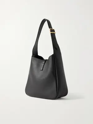Saint Laurent Le 5 À 7 Leather Shoulder Bag - Black