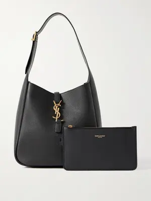 Saint Laurent Le 5 À 7 Leather Shoulder Bag - Black