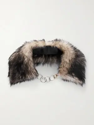 JIL SANDER Embellished Shearling Collar