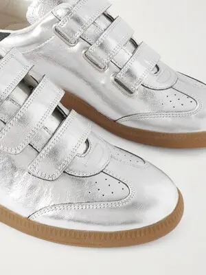 Isabel Marant Beth Metallic Leather Sneakers