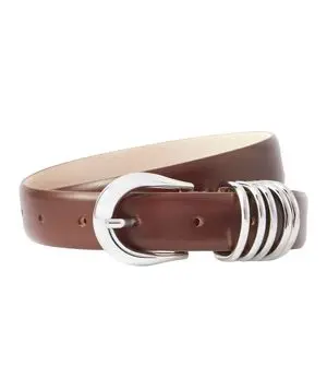 DEHANCHE Hollyhock Leather Belt - Brown