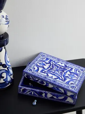 Dolce & Gabbana Printed Plexiglass Box - Blue
