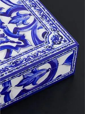Dolce & Gabbana Printed Plexiglass Box - Blue