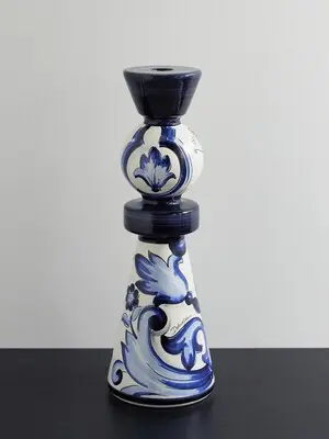 Dolce & Gabbana Ceramic Candle Holder - Blue