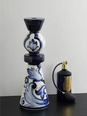 Dolce & Gabbana Ceramic Candle Holder - Blue