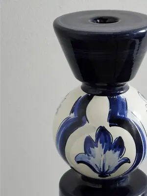 Dolce & Gabbana Ceramic Candle Holder - Blue