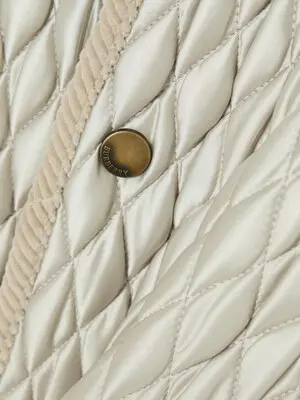 Burberry Cotton Corduroy-trimmed Quilted Shell Jacket