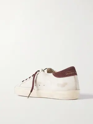 GOLDEN GOOSE Super-star Distressed Leather Sneakers - Neutrals