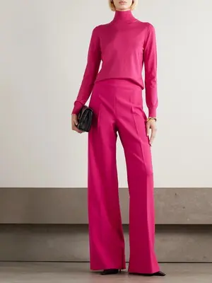 Carolina Herrera Wool And Cashmere-blend Turtleneck Sweater