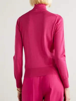 Carolina Herrera Wool And Cashmere-blend Turtleneck Sweater