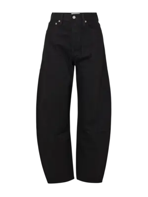 AGOLDE Luna High-rise Barrel-leg Jeans - Black