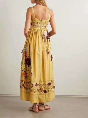 chinese dress ladies Barbara Bougainvillea Midi Dress